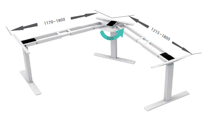 Lifting Desk L-shaped Lifting Table(with adjustable angle) CTT-L03-1